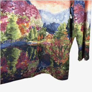Alfred Dunner | Tops | Mountain Scene Top Pink Blue Colorful Alfred ...